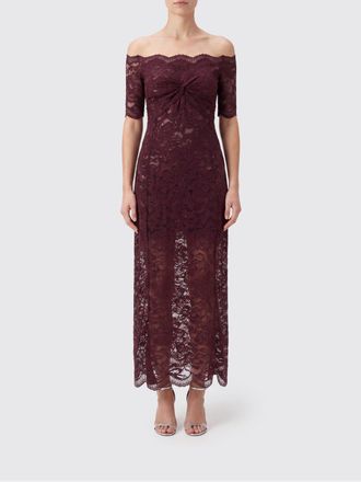 Paco Rabanne Robe fourreau midi en dentelle stretch &agrave; encolure droite