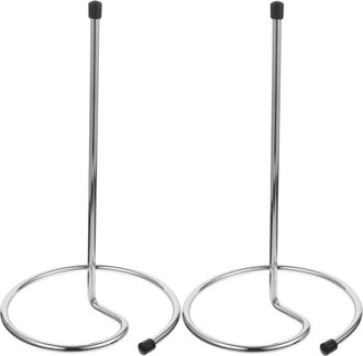 NUOBESTY 2 St&uuml;ck Trockengestell f&uuml;r Weindekanter aus Korrosionsbest&auml;ndigem Metall Platzsparender Dekanterhalter f&uuml;r Glas und Kristallkaraffen Geeignet f&uuml;r Bar 