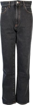 GCDS Gcds, Femme, Jeans, Noir, Taille: W28 Choker Jeans droits