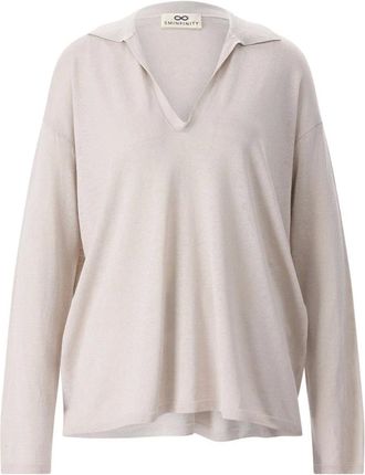 Sminfinity Femme, Pulls, Beige, Taille: 36 FR V-neck Tricots