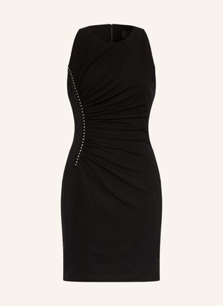 Versace Cocktailkleid Aus Jersey Mit Schmucksteinen schwarz
