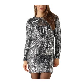 Selected Sequin Night Out Mini Kleid - - Dresses - Damen - Grau - L