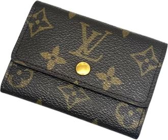 Louis Vuitton unisex, Pre-owned, Brun, Taille: ONE Size Portefeuille Vintage en Toile Pre-owned