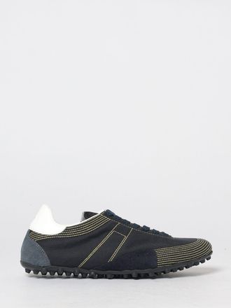 Maison Margiela Baskets bicolores Sprinters en cuir et twill &agrave; semelle crant&eacute;e