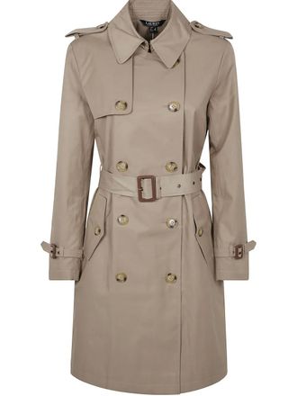 Lauren Ralph Lauren manteau &agrave; boutonni&egrave;re crois&eacute;e - Tons neutres