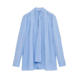 Loewe Femme, Blouses et Chemises, Bleu, Taille: 36 FR Cotton Shirt