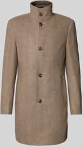 HUGO BOSS Slim Fit Wollmantel mit Fischgrätenmuster Modell HYDE