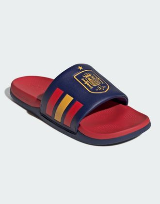 adidas adidas Performance - Adilette Comfort 2.0 Spain - Slider in Dunkelblau/Vivid Red/Crew