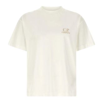 C.P. Company C.p. Company, Homme, Tops, Blanc, Taille: L T-Chemises