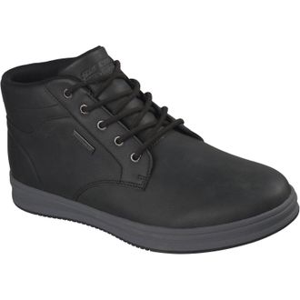 Skechers Palmiro Wallace Herren schwarze Stiefeletten