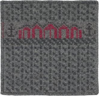 Öjbro Vantfabrik Skaftö Grå gewebte Sitzkissen Sitzunterlage Stuhlkissen Wolle faltbar 43x43 cm Sitzmatte Schafwolle Folklore Sitzpolster Sitzauflage Indoor Outdoor Au