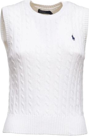 Ralph Lauren Femme, Pulls, Blanc, Taille: 42 FR Pullover