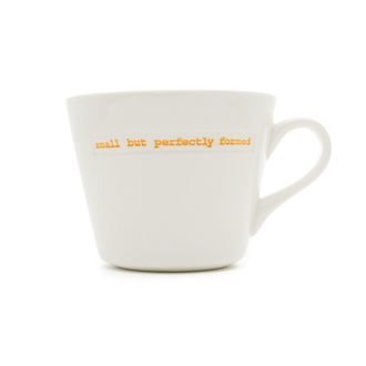 Keith Brymer Jones Standard Bucket-Tasse Kleine 0,35 l, Porzellan, Weiß, 12,5 x 10 x 8 cm