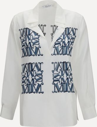 Max Mara Printed silk twill Shirt Female 44
