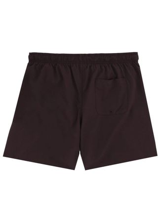 Lacoste Logo-Embroidered Polyester Swim Shorts - Brown