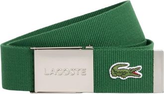 Lacoste G&uuml;rtel - Lacoste LACOSTE Herren G&uuml;rtel aus Stoff - sch&ouml;nes - Gr. 100 CM - in Gr&uuml;n - f&uuml;r Damen