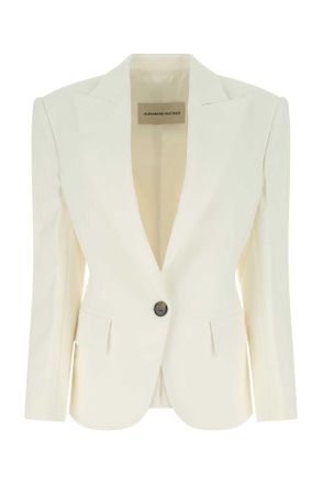 Alexandre Vauthier Stretch Viscose Blend Blazer - White