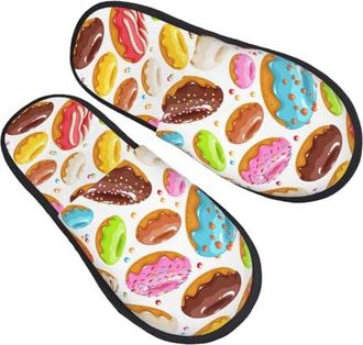 Generic Accueil Pantoufles Donut Color&eacute; L&eacute;gers Pantoufles DH&ocirc;tel Portative Chaussons Maison Pour Voyage Femmes Chambre L