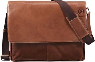 STILORD Athos Sac &agrave; l&Eacute;paule pour Hommes et Femmes en Cuir Sac Bandouli&egrave;re Vintage Sacoche dOrdinateur Bureau Universit&eacute;, Couleur:Ocre - Marron