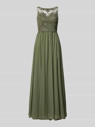 Laona Midikleid mit Spitze und Ziersteinbesatz