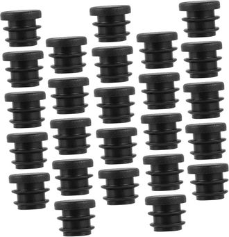 DOITOOL 100 Stück Teiliges Rundrohrstopfen aus Kunststoff Möbelbeine Endkappen Schutzkappen Geräuschdämpfend Staubresistent Passend für Gartenstühle und Tisch