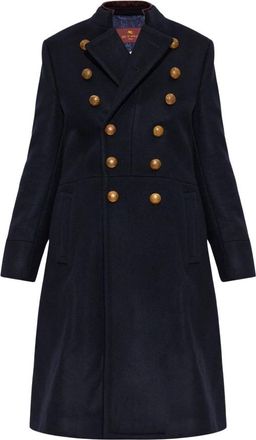 Etro Wollmantel mit Stehkragen - - Coats - Damen - Blau - XS