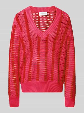 Colourful rebel Strickpullover mit Lochmuster Modell Lizza