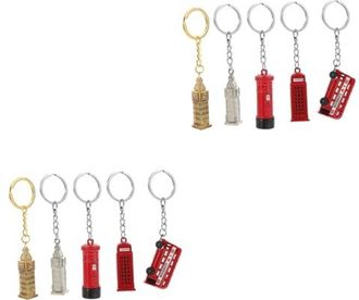 Cabilock Lot De 2 Porte-clés Créatifs En Métal À Suspendre 5 Pièces X 2 Pour Décoration