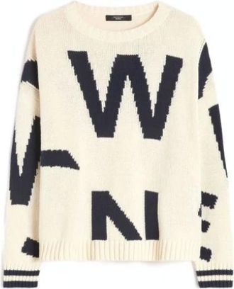 Max Mara Femme, Pulls, Beige, Taille: 42 FR Maille ras du cou