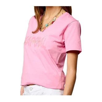 Kaporal Femme, Tops, Rose, Taille: 38 FR T-shirt col en V