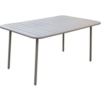 Habitat et Jardin Habitat Et Jardin - Table jardin en métal Bilbao - 150 x 90 x 71 cm - Taupe