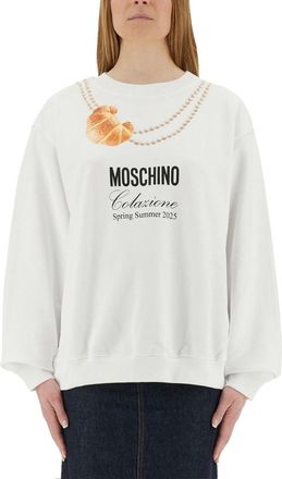 Moschino Breakfast Sweatshirt - White