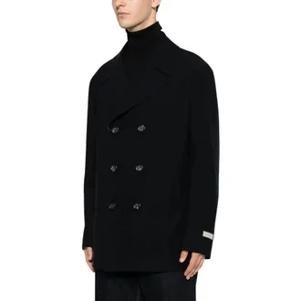 Canali Mantel - - Jackets - Herren - Blau - 2XL