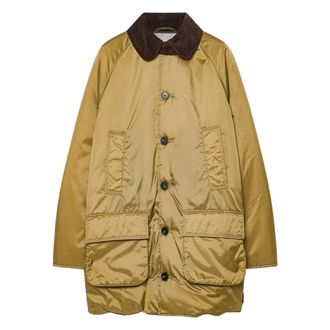 Forte_Forte Veste Midi Britannique en Nylon - Femme - Vestes - Jaune - Taille: 36 FR