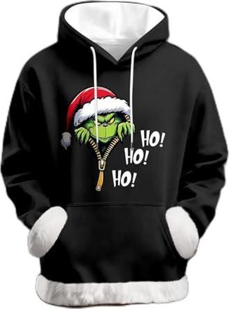 Generic Le Grinch Sweat A Capuche Femme Sweatshirts Vetement Adulte Sweet Deguisement Hiver Pull The Pilou 2025 Noel Vêtements De Costume Noël Pulls Christmas