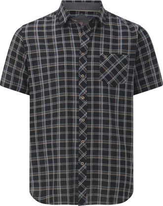 Jan Vanderstorm Herren Kurzarmhemd Gjaade schwarz, 53/54