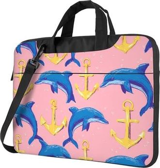 Generic Whale Anchor Sac pour ordinateur portable de 15,6 avec bandouli&egrave;re - Housse de protection antichoc pour ordinateur portable de 15,6 po - Pour homme et