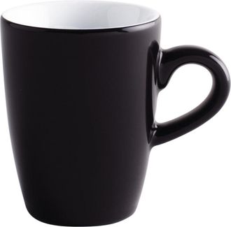 Kahla Pronto Colore Espresso-Obertasse hoch 0,10 l pure black | schwarze Espressotasse aus Porzellan