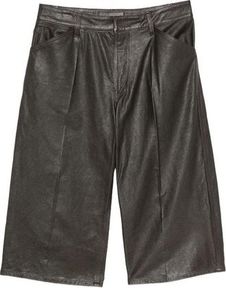 Christophe Lemaire Leather Shorts