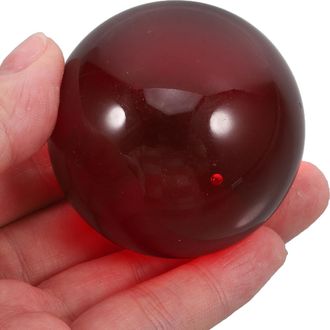 IFUNDOM 2 Stück Blutbernstein Glas Kugel Rote Dekokugeln aus Glas Für Handübungen Fingerflexibilität Büro Wohnraum Tischdekoration