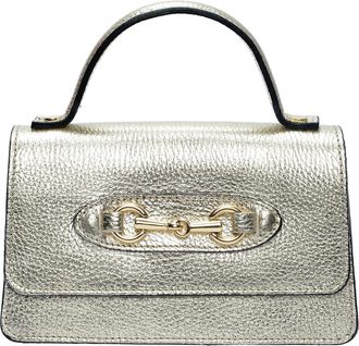 Isabella Rhea Gold Rindsledertasche
