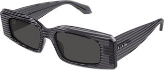 Alaia unisex, Accessoires, Gris, Taille: 53 MM Lunettes de soleil rectangulaires
