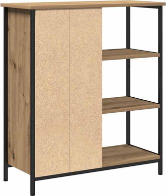 vidaXL Credenza Rovere Artigianale 70 X 30 X 80 Cm Legno Multistrato - Vidaxl