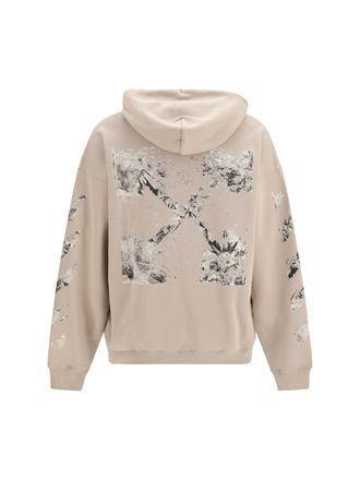 Off-white Mens Spray Arrow Hoodie String Cotton Sweatshirts Sweater