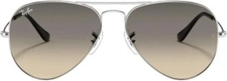 Ray-Ban unisex, Accessoires, Gris, Taille: 55 MM Aviator Large Metal