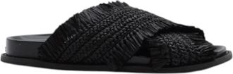 Michael Kors Femme, Chaussures, Noir, Taille: 37 1/2 EU Sandales Michael Kors Noires