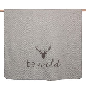 David Fussenegger Kurzflor- Wohndecke Savona be wild 150 x 200 cm Schlamm- Beige