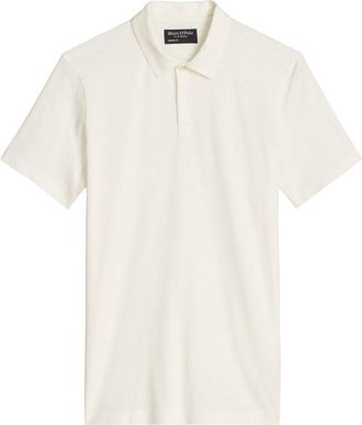 Marc O'Polo Poloshirt aus softer Bio-Baumwolle mit Label-Stickerei, Shaped Fit in