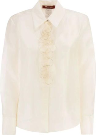 Max Mara Femme, Blouses et Chemises, Blanc, Taille: 42 FR Max Mara Chemises White