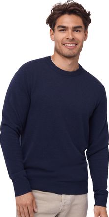 Danish Endurance Merinowolle Pullover mit Kaschmir, Strickpullover mit Rundhalsausschnitt, Wollpullover Herren, Marineblau, XXL